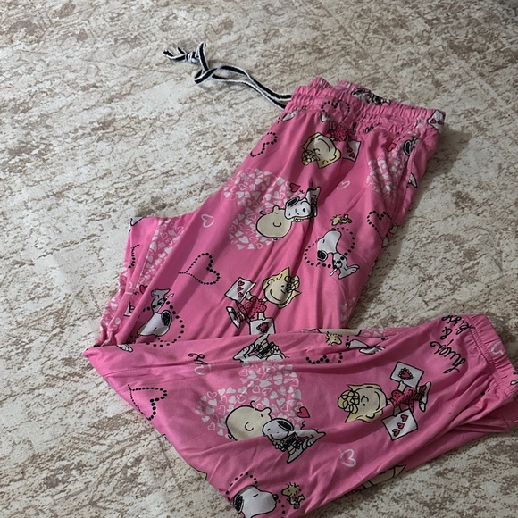 Peanuts | Intimates & Sleepwear | Peanuts Pink Pajama Pants | Poshmark